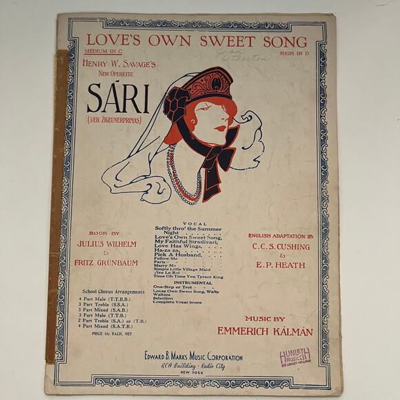 None and/or Unknown | Other | Loves Own Sweet Song E Kalman Ccs Cushing ...